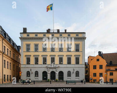 Baroque garden at Tessinska Palace in Old Town of Stockholm Stock Photo ...
