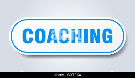 coaching button. coaching rounded blue sign. coaching Stock Vector ...