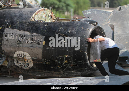 The ISIL suicide car display Stock Photo - Alamy