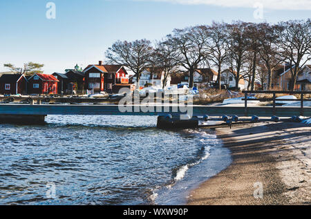 Sandhamn / Sandö island in the archipelago of Stockholm, Sweden Stock ...