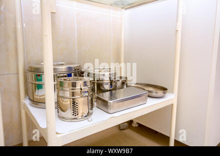autoclave made of stainless steel for sterilization. Industrial food ...