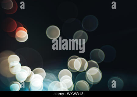 Beautiful optical fiber white light bokeh on a dark background Stock ...