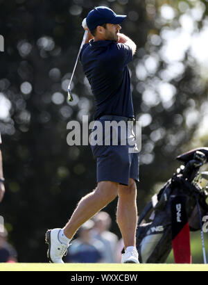 Jamie Redknapp during the Pro-Am of the BMW PGA Open at Wentworth Golf ...
