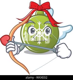 Cupid christmas tree cartoon shape a character Stock Vector Image & Art ...