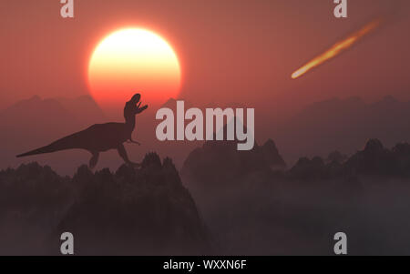 The Cretaceous Paleogene Extinction Event Stock Photo - Alamy
