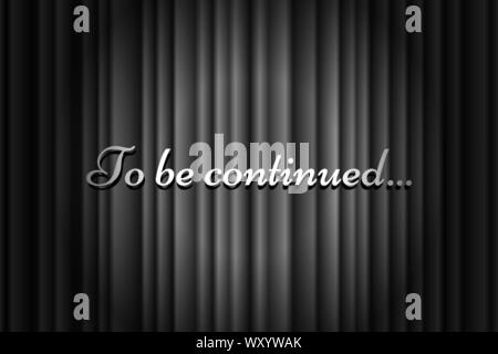 Closed silky luxury black curtain stage background spotlight beam ...