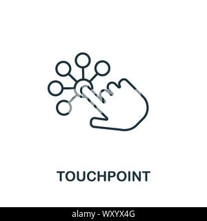 Touchpoint vector icon symbol. Creative sign from icons collection ...