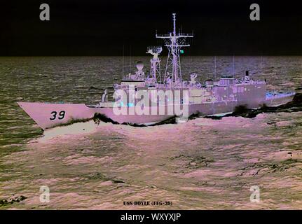 Guided missile frigate, USS Doyle (FFG 39 Stock Photo - Alamy
