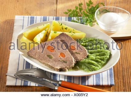Larded Beef Meat Stock Photo: 12697852 - Alamy
