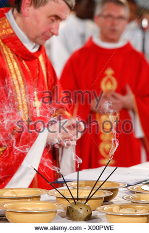 Catholic mass. Celebration of the Eucharist Stock Photo: 74168754 - Alamy