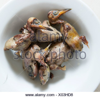 Ambelopoulia (means birds of the vineyards) mainly Blackcaps prepared ...