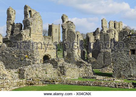 Castle Acre Priory, Norfolk, monastic ruins, England, UK, Cluniac Stock ...