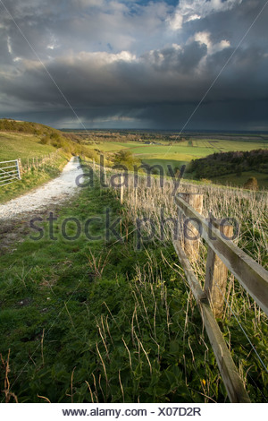 View North from the Wayfarers Path from Watership Down, Kingsclere ...