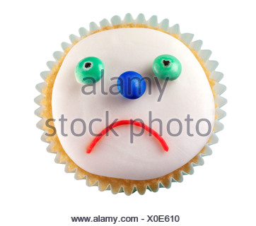 SAD FACE CUPCAKE Stock Photo: 26613026 - Alamy