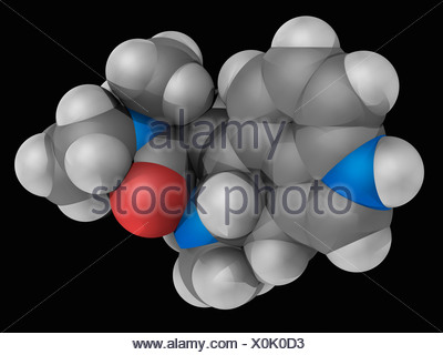 Lysergic acid diethylamide (LSD). Chemical formula, molecular structure ...