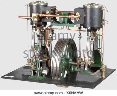 A well engineered model of a single cylinder portable steam-engine ...