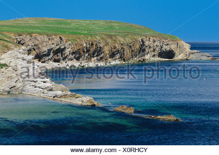 Cliffs along St. Georges Bay, Newfoundland , Canada Stock Photo ...