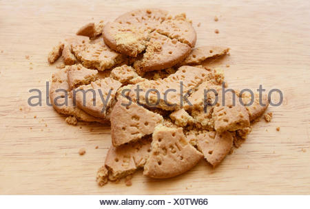 Pile of "digestive biscuit" crumbs Stock Photo - Alamy