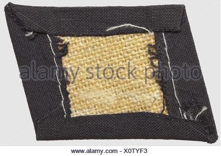 Collar patch for enlisted men of the "Waffen SS",in flat-wire Stock ...