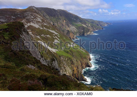 Slieve League Sliabh Liag Donegal cliffs Ireland Stock Photo - Alamy