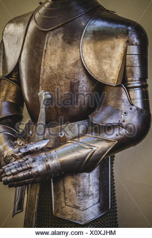 warfare, medieval armor made of wrought iron Stock Photo: 88744256 - Alamy