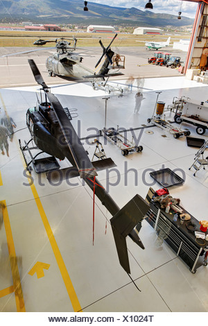 Hangar HAATS or High Altitude Army National Guard Training Site base ...