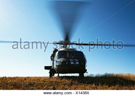 Spinning tail rotor of a Sikorsky UH-60 Blackhawk at HAATS, or High ...