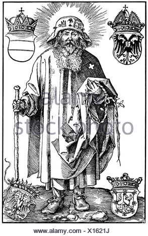 Coloman of Stockerau, + 1012, Irish pilgrim, martyr, saint, full Stock ...