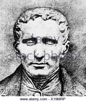 Louis Braille (1809-1852) French educationalist and inventor of a Stock ...