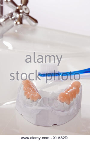 dental impression, adjusted bite splint, Michigan splint, medium Stock ...