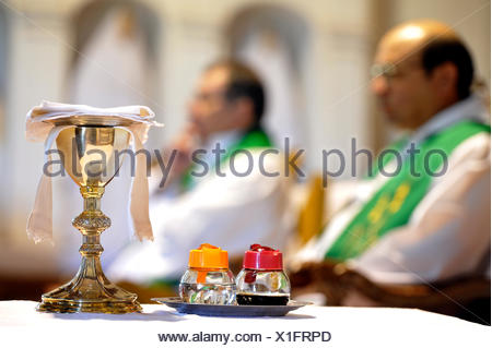 Catholic mass. Celebration of the Eucharist Stock Photo: 74168754 - Alamy