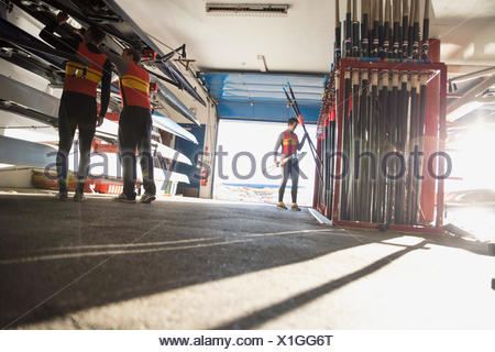 A rack of rowing oars Stock Photo: 91404941 - Alamy