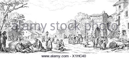 events, Thirty Years' War 1618 - 1648, Imperial officer sending ...
