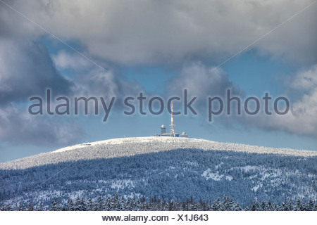 Brocken, Blocksberg, highest mountain in the Harz mountains Stock Photo ...