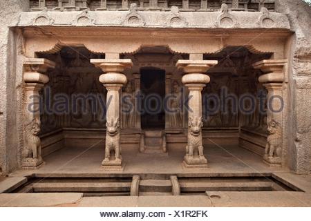 Varaha Cave, Mahabalipuram or Mamallapuram, Tamil Nadu, India Stock ...