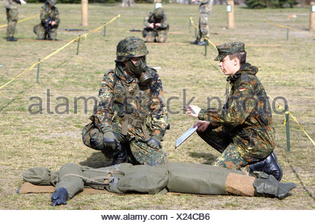 Basic training of Bundeswehr recruits, Strausberg, Germany Stock Photo ...