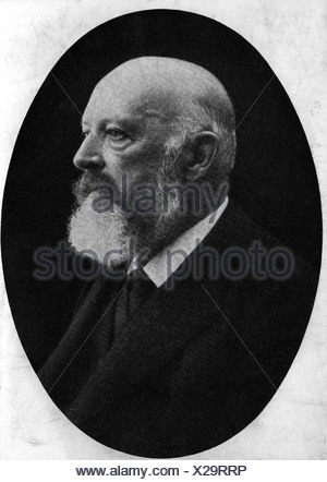 Adolf von Baeyer (1835-1917), German chemist, Noble Prize winner Stock ...