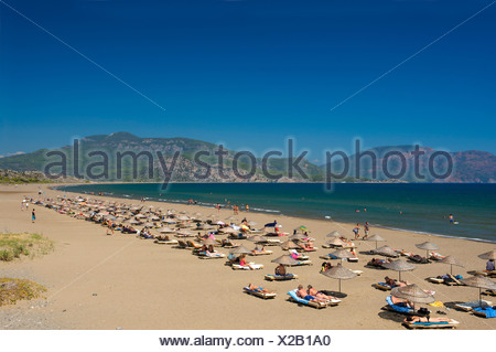 Turtle beach at Dalyan, Turkish Aegean Coast, Turkey Stock Photo ...