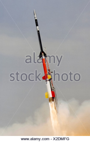 Black Brant 9 sounding rocket at Wallops Flight Facility Stock Photo ...