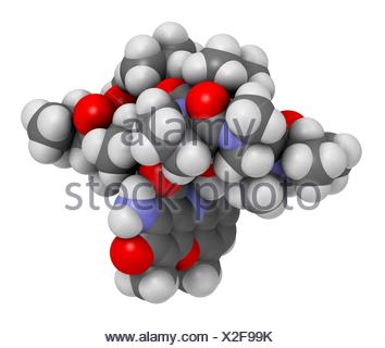 Actinomycin D drug molecule Stock Photo: 47684956 - Alamy