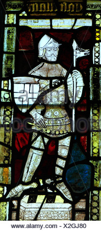 A 14th century stained glass window depicting The Crucifixion of Stock ...