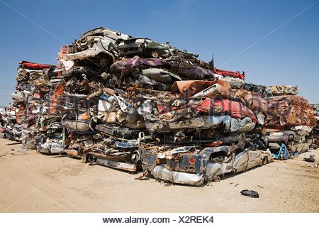 Stack of crushed cars Stock Photo: 3090447 - Alamy