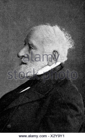 Adolf von Baeyer (1835-1917), German chemist, Noble Prize winner Stock ...