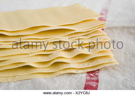 Fresh homemade lasagna sheets Stock Photo: 27645573 - Alamy