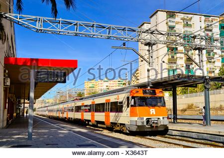 Renfe train. Barcelona province, Catalonia, Spain Stock Photo: 97841552 ...