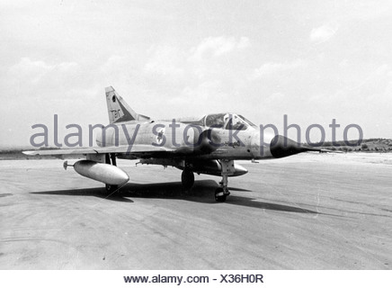 Israeli Air Force Dassault Mirage IIICJ fighter plane - Archival Black ...