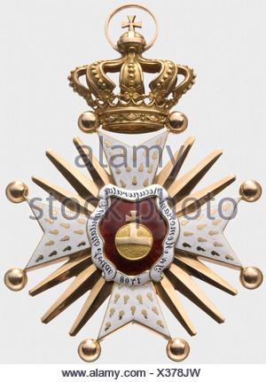 Order of St. Hubertus, a Grand Cross Set for Peers of Royal Houses ...