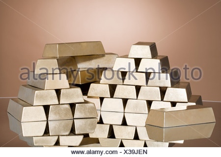A pile of gold bars Stock Photo: 12124694 - Alamy