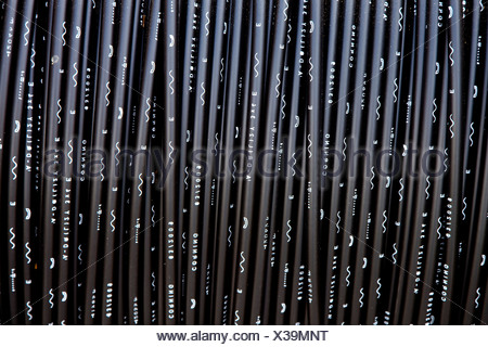 Fiber optic cable of the Deutsche Telekom AG German Telecom company ...