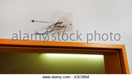 Broken Exit Sign Stock Photo: 227257855 - Alamy